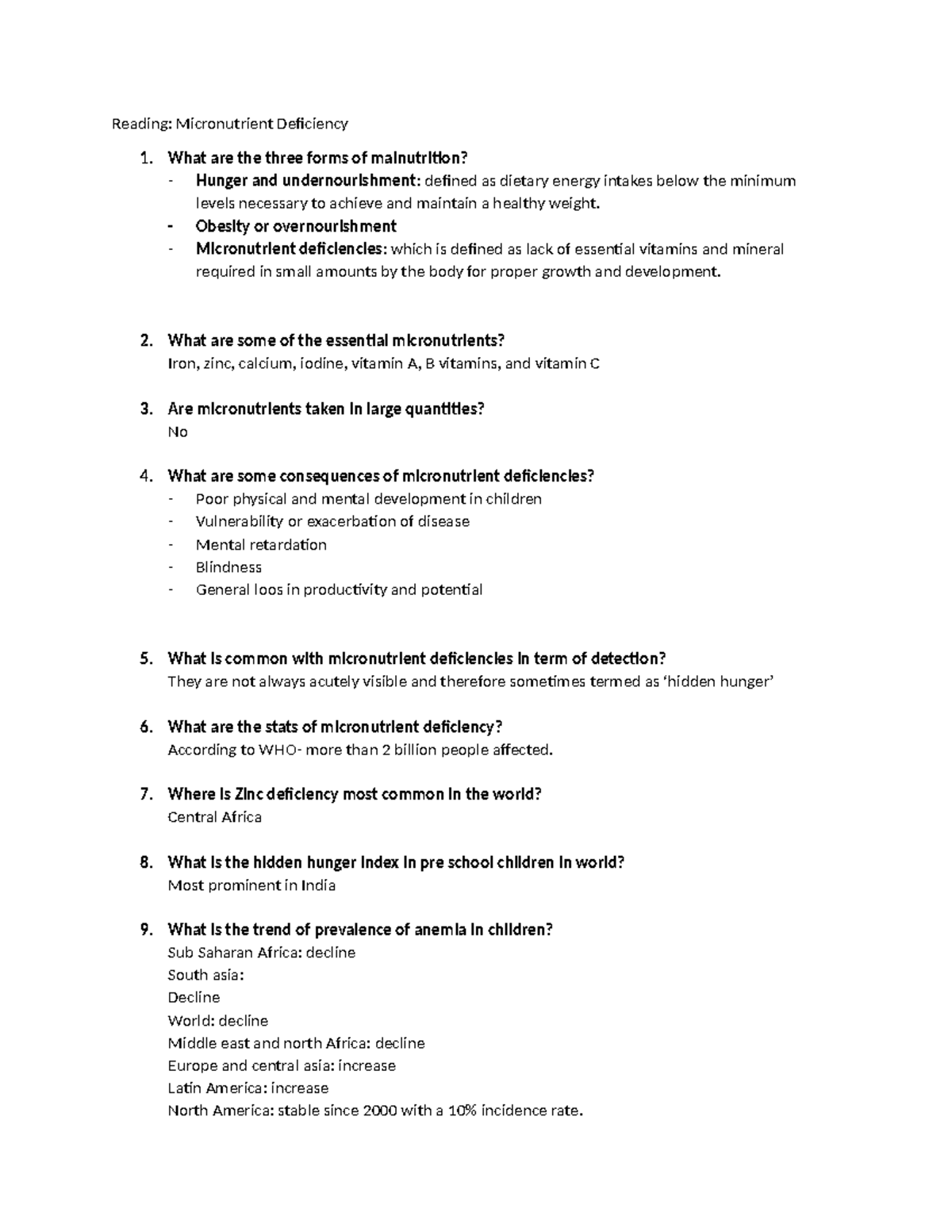 Reading #3 micronutrient deficiency - Reading: Micronutrient Deficiency ...