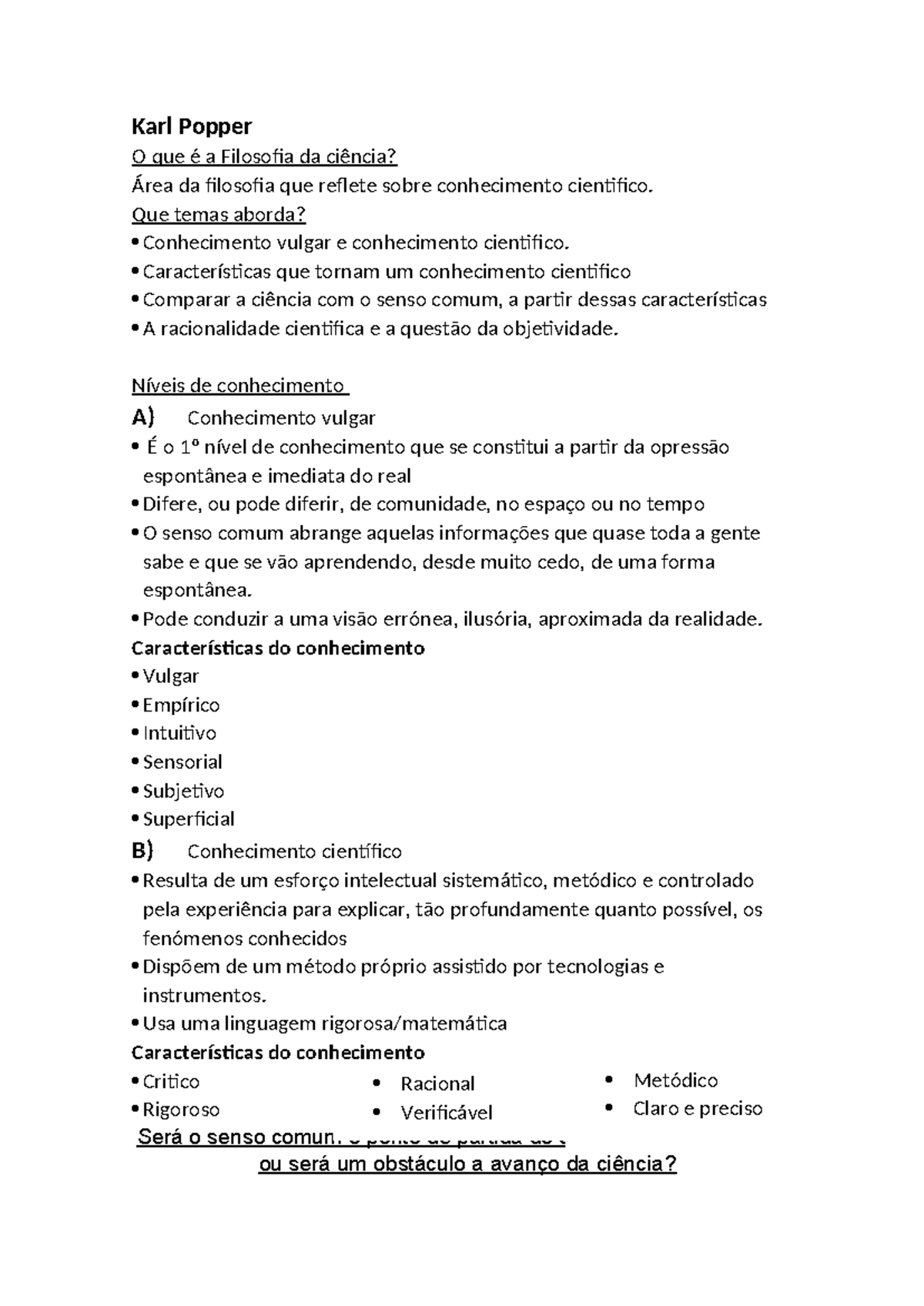 Karl Popper e thoms kuhn - Karl Popper O que é a Filosofia da ciência ...