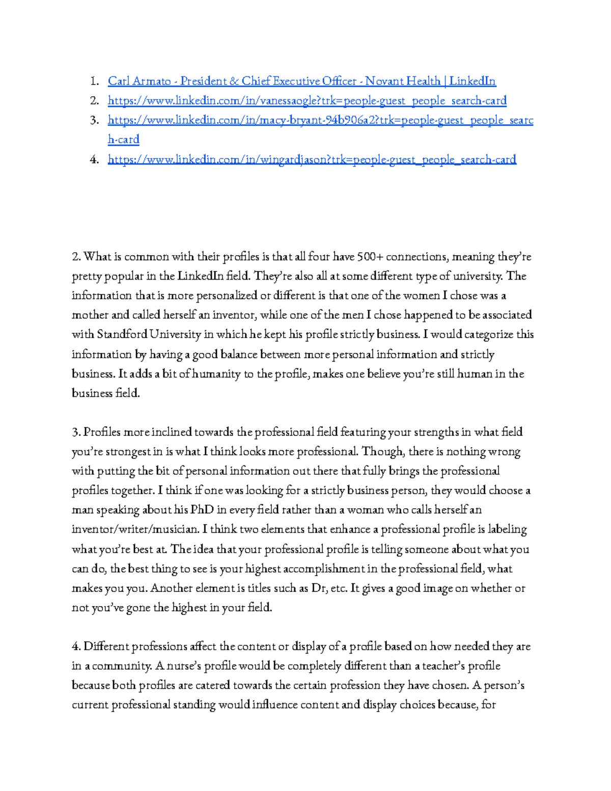 Discussion post 9/2 eng1101 - Carl Armato - President & Chief Executive ...