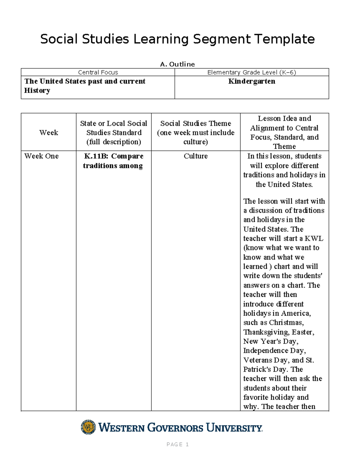 C104 task 1 revised 2 - writing performance assessment - Social Studies ...