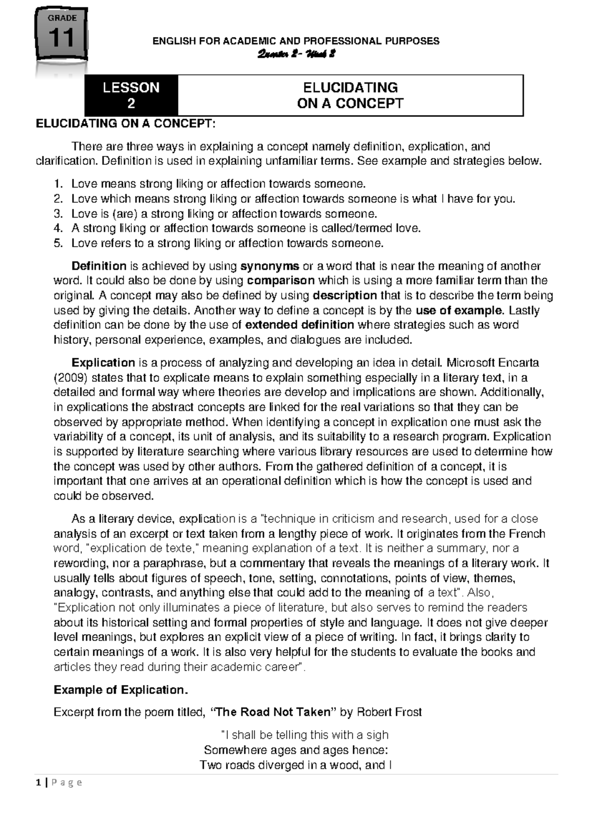 EAPP Activity Sheet Q2 Week 2 - ENGLISH FOR ACADEMIC AND PROFESSIONAL ...