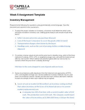 Cf week 1 assignment template - BUS3061 Week 1 Assignment Template PART 1: Accounting ...