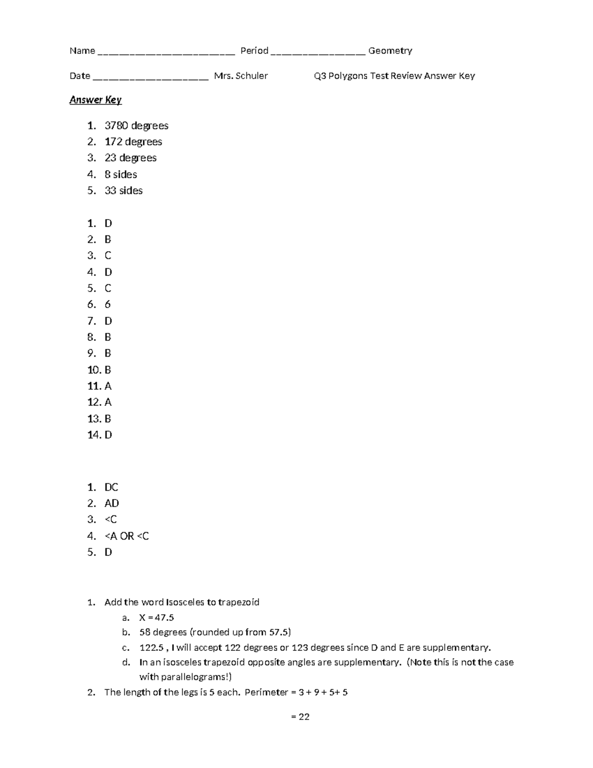 Mar 5 Polygon Test Review w Ans. Key - Name ...