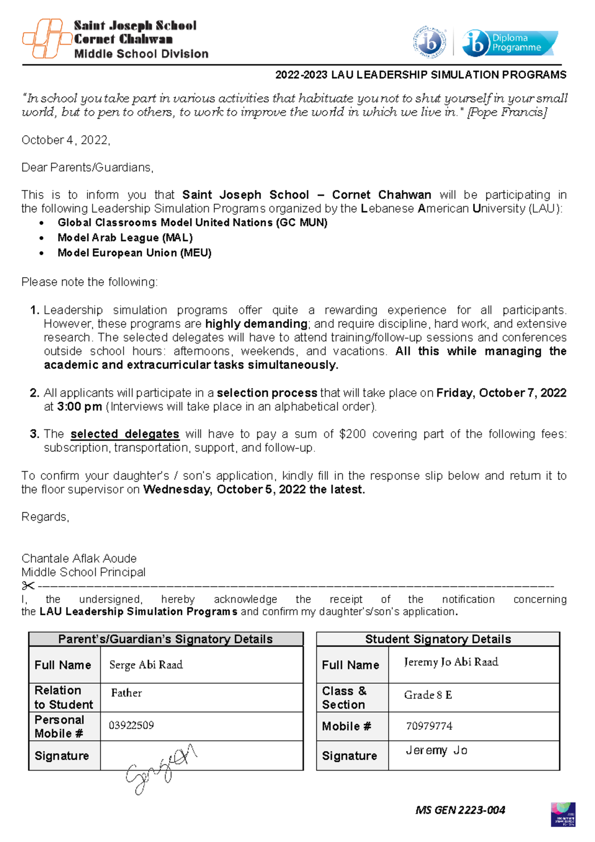 004 MS 22 23 LAU Leadership Simulation Programs signed - MS GEN 2223 ...