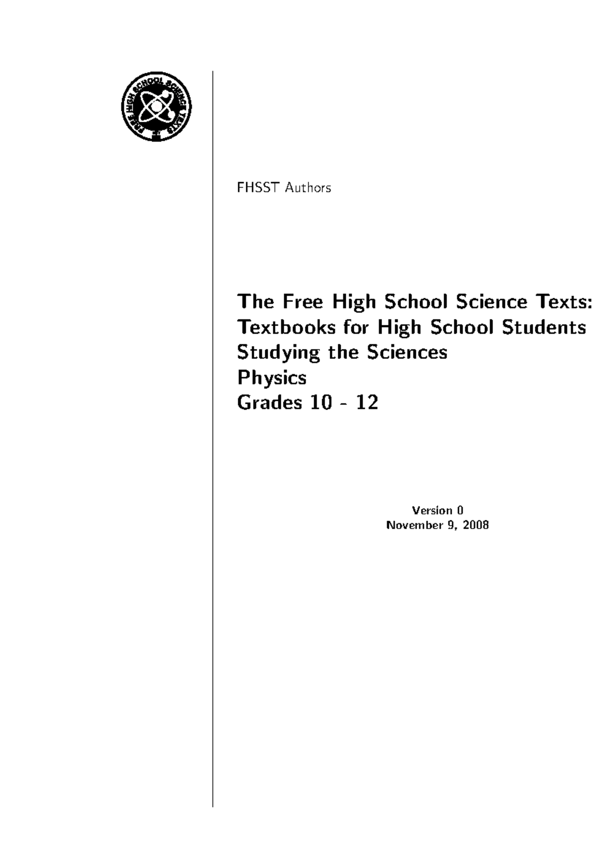 Physics Grade 11 Physics Ch20 Electronic Properties of Matter - FHSST ...