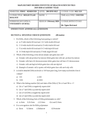HND 2020 Basic Science Questions 1- ANATOMY - BASIC SCIENCE 1 Anatomy ...