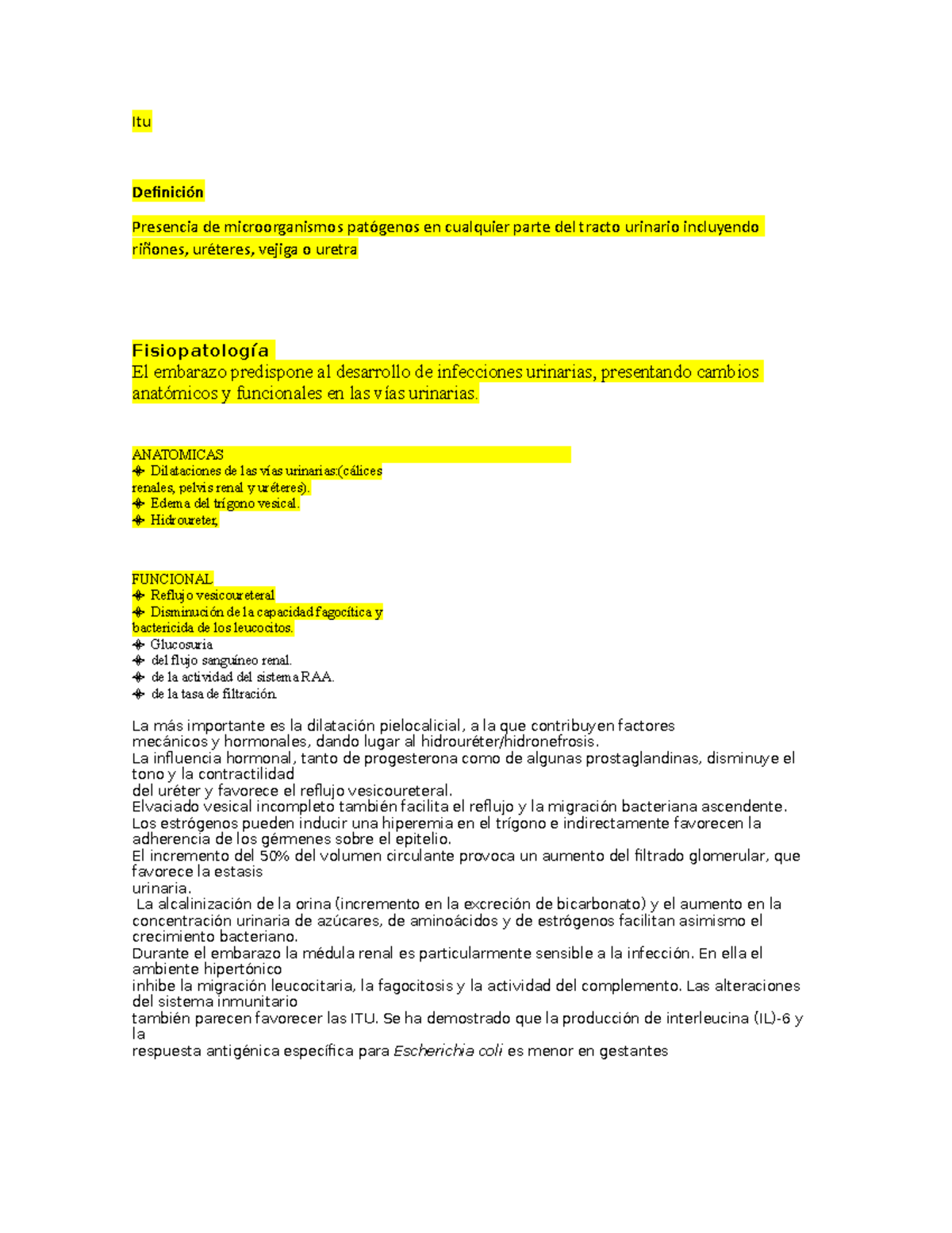 Itu - es didactico - Itu Definición Presencia de microorganismos ...