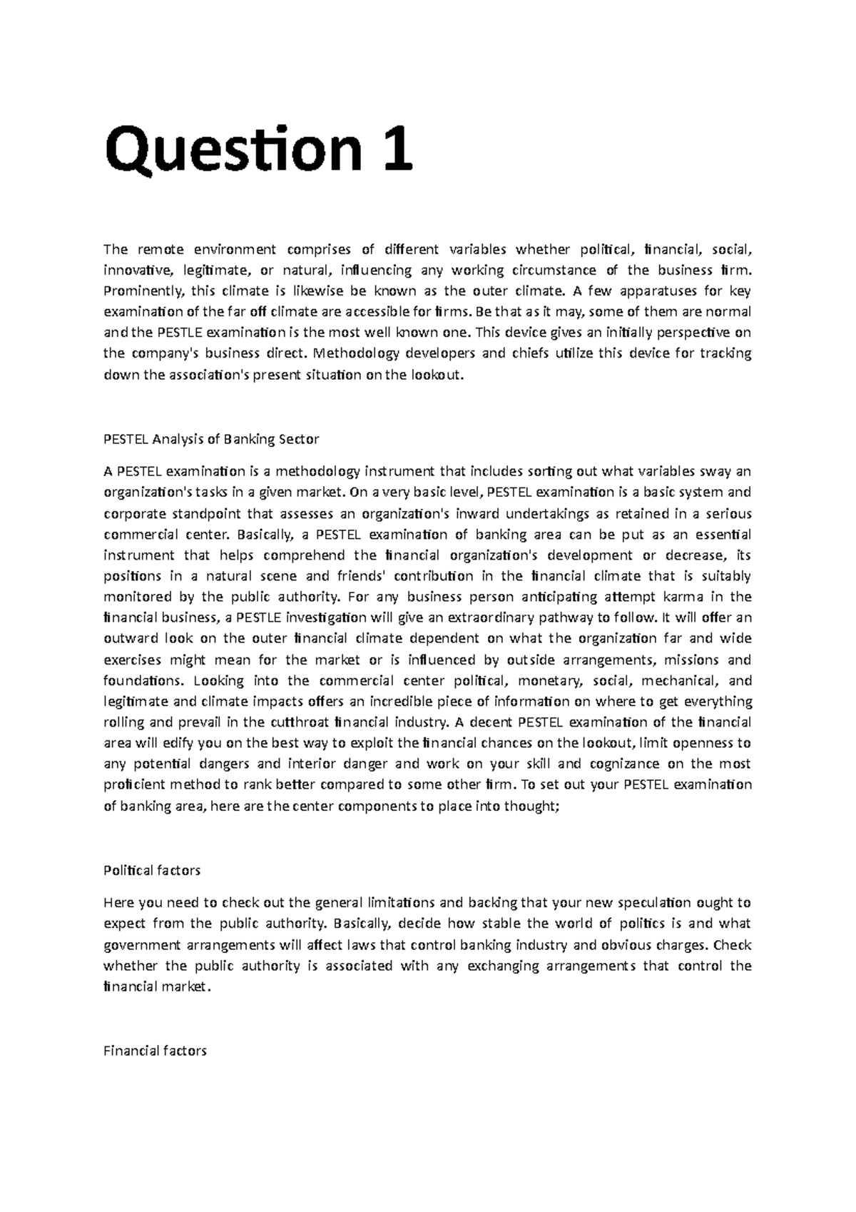 Bmng today submit 2021 - Question 1 The remote environment comprises of different variables ...