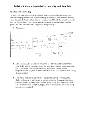 Lab Activity 3 Climate and its Global Variation - Introduction Energy ...