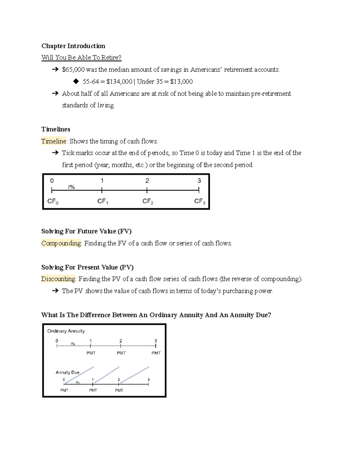 Chapter 5 - Time Value Of Money - Chapter Introduction Will You Be Able ...