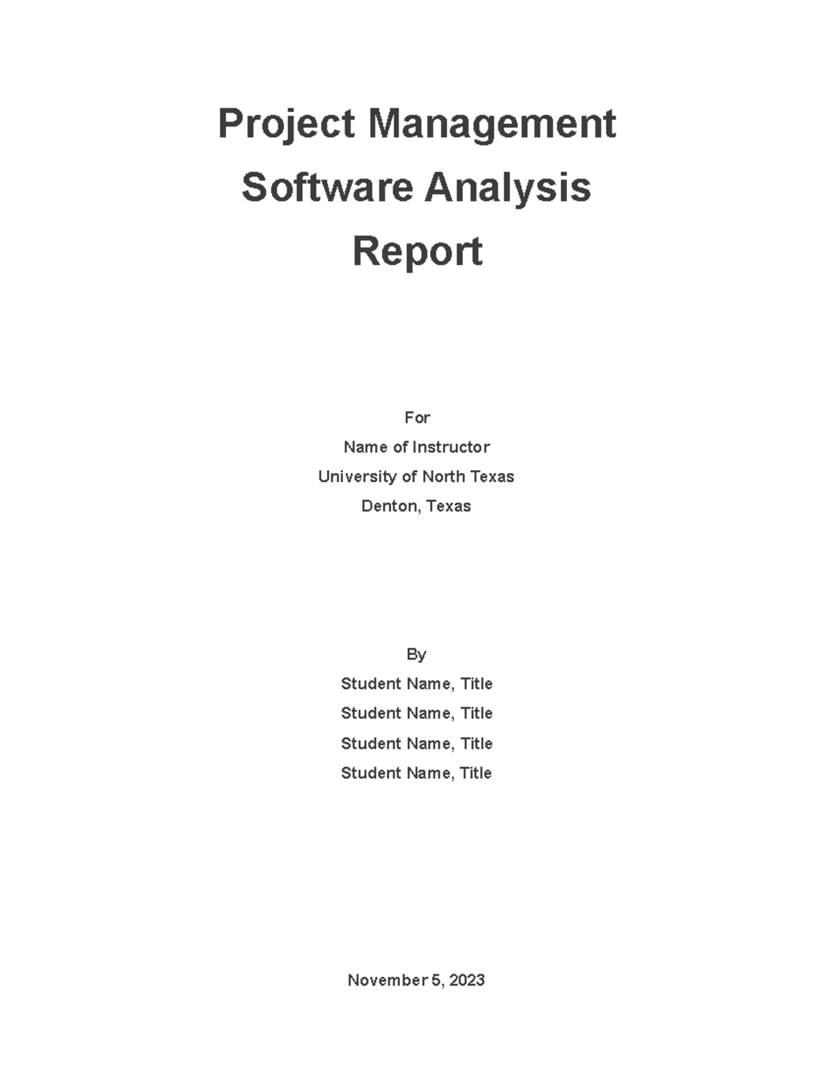 IMR&D Example (updated AY 23-24) - Project Management Software Analysis ...