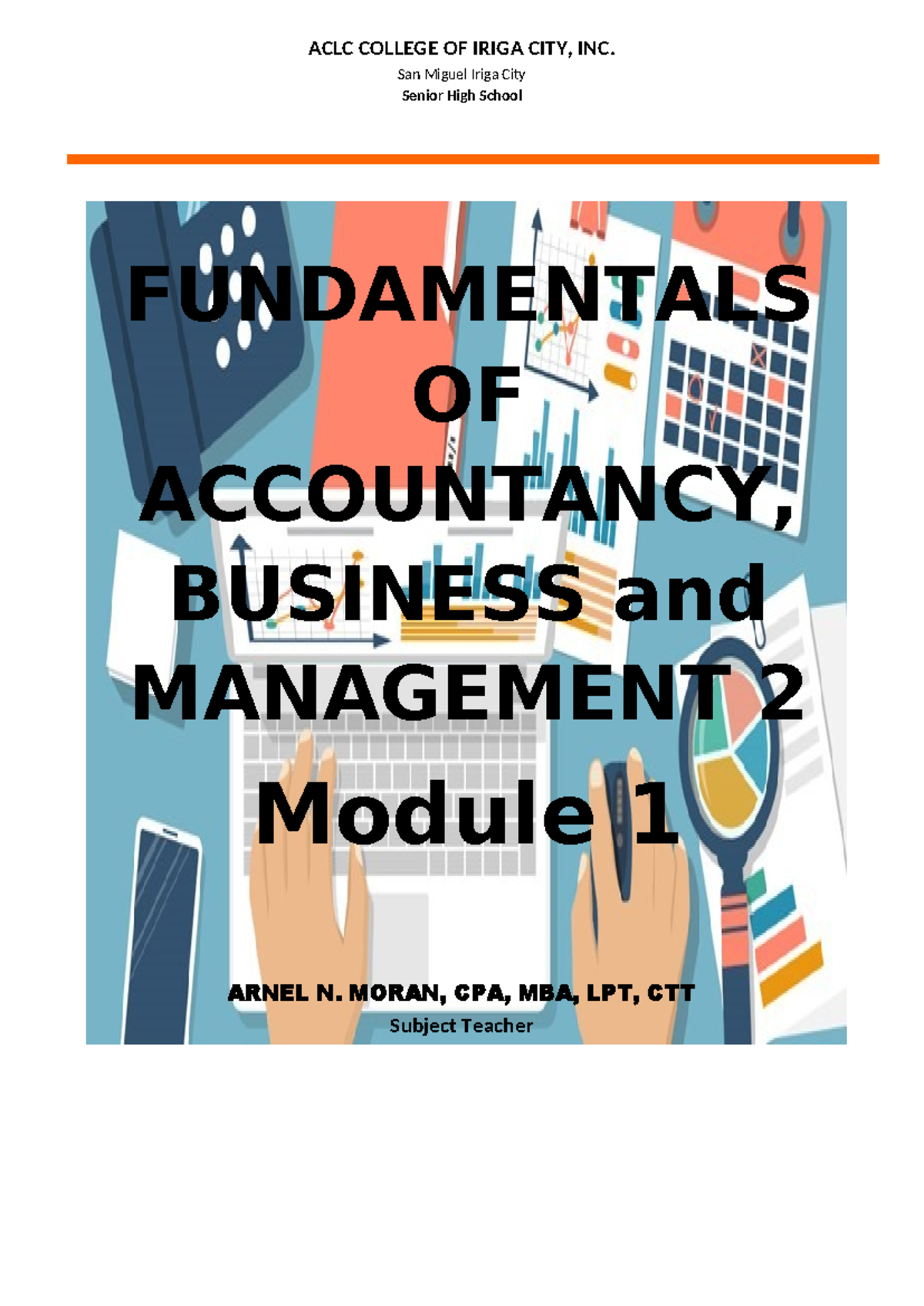 FABM 2 Module 1 Statement of Financial Position - FUNDAMENTALS OF ...