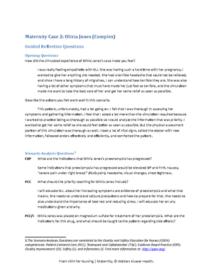 Charlie Snow VSIM Guided Reflection - Pediatric Case 10: Charlie Snow ...