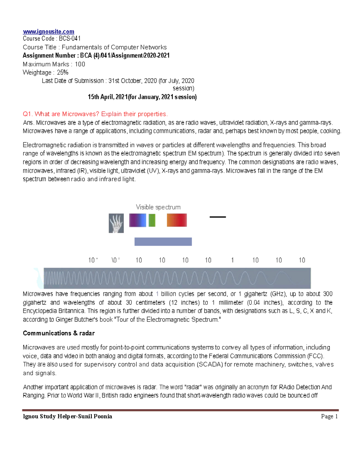 BCS-041 2020-21 Solved Assignments (all correct answers) - ignousite ...