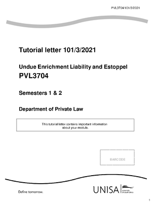 SJD1501 Tutorial Letter - SJD1501/101/3/20 20 Tutorial Letter 101/3 ...