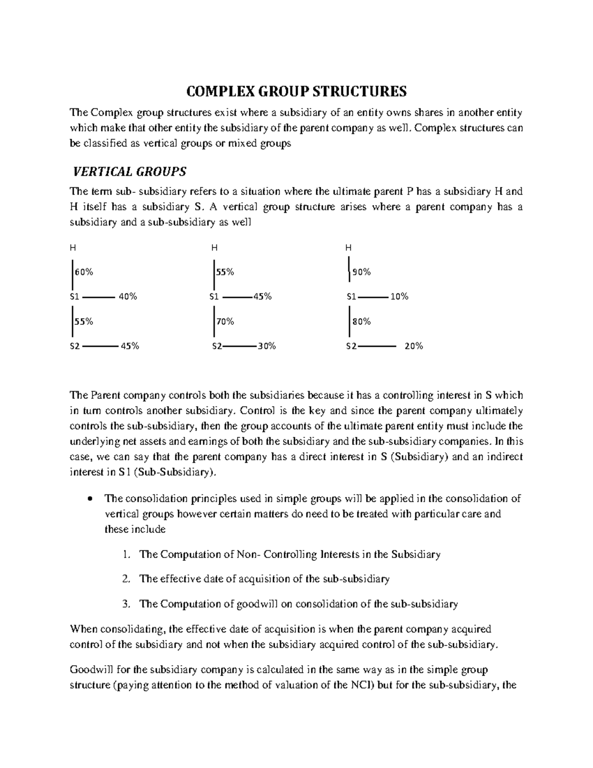 Complex Group Notes - good material - COMPLEX GROUP STRUCTURES The ...