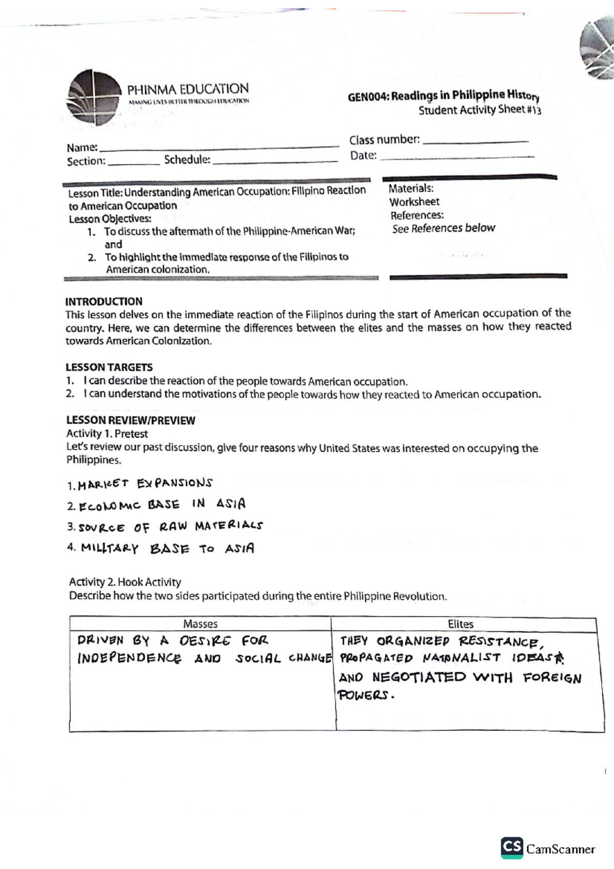 GEN 004 M13 AND M14 - Philippine History - Studocu
