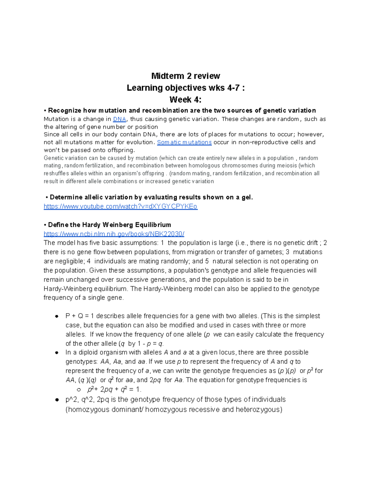 LS7B Midterm 2 SG - notes - Ya’ll got this!!!!!!!! Midterm 2 review ...