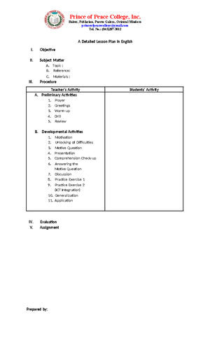 Lp fil april 23 - Lesson Plan in Filipino - Masusing Banghay Aralin sa ...