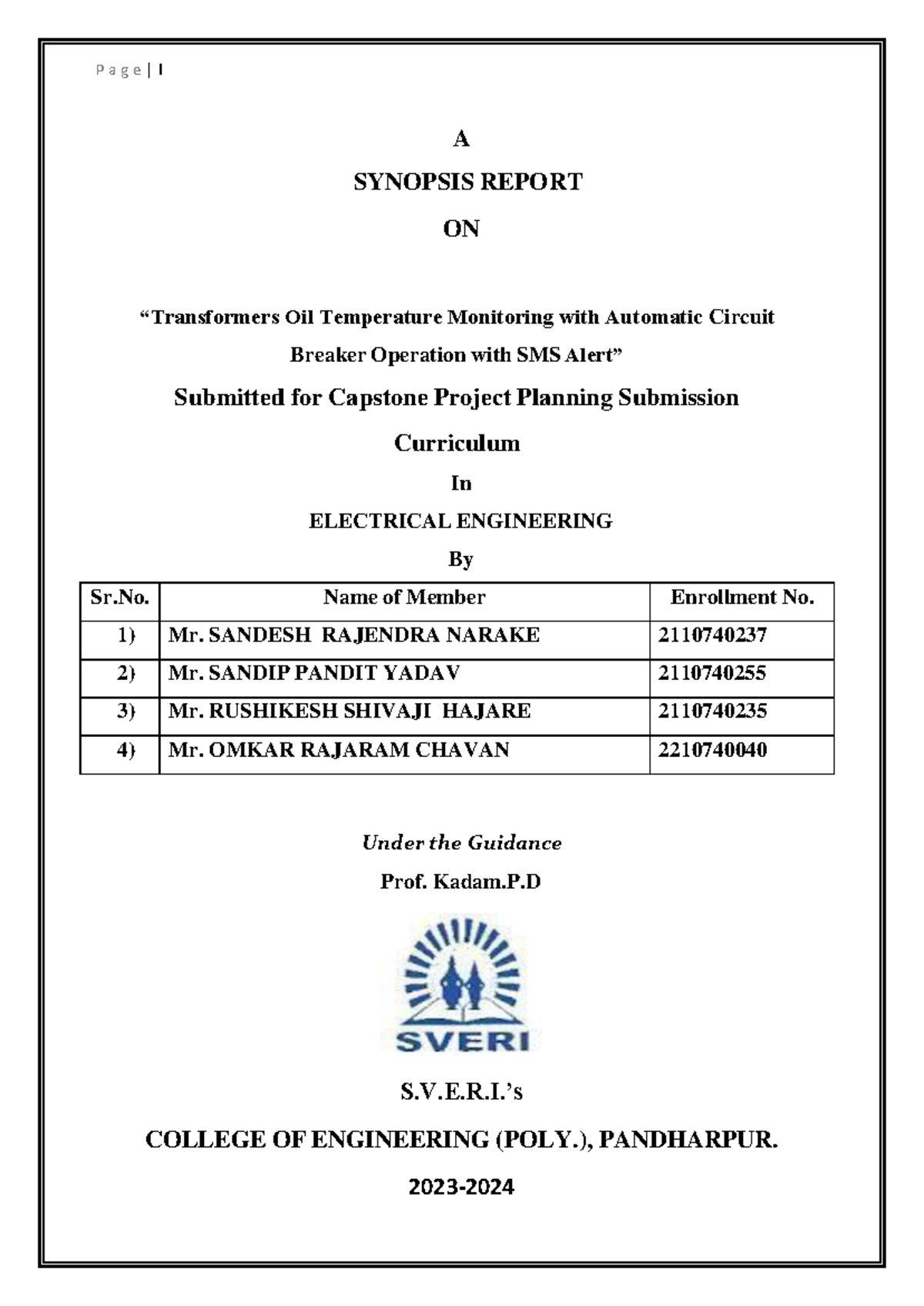 Transformers Oil Temperature Monitoring with Automatic Circuit Breaker ...