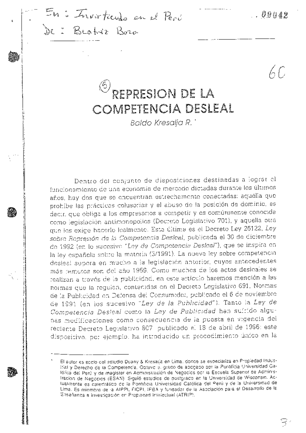 DS3023 - Lectura de tarea académica - En : Invirtacion en el Peri De ...