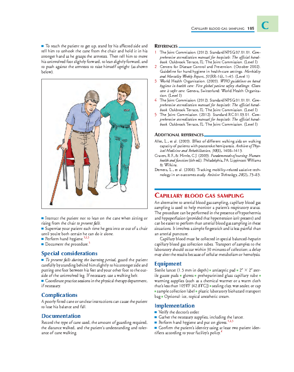 Nursing procedures 27 - CAPILLARY BLOOD GAS SAMPLING 105 C To teach the ...