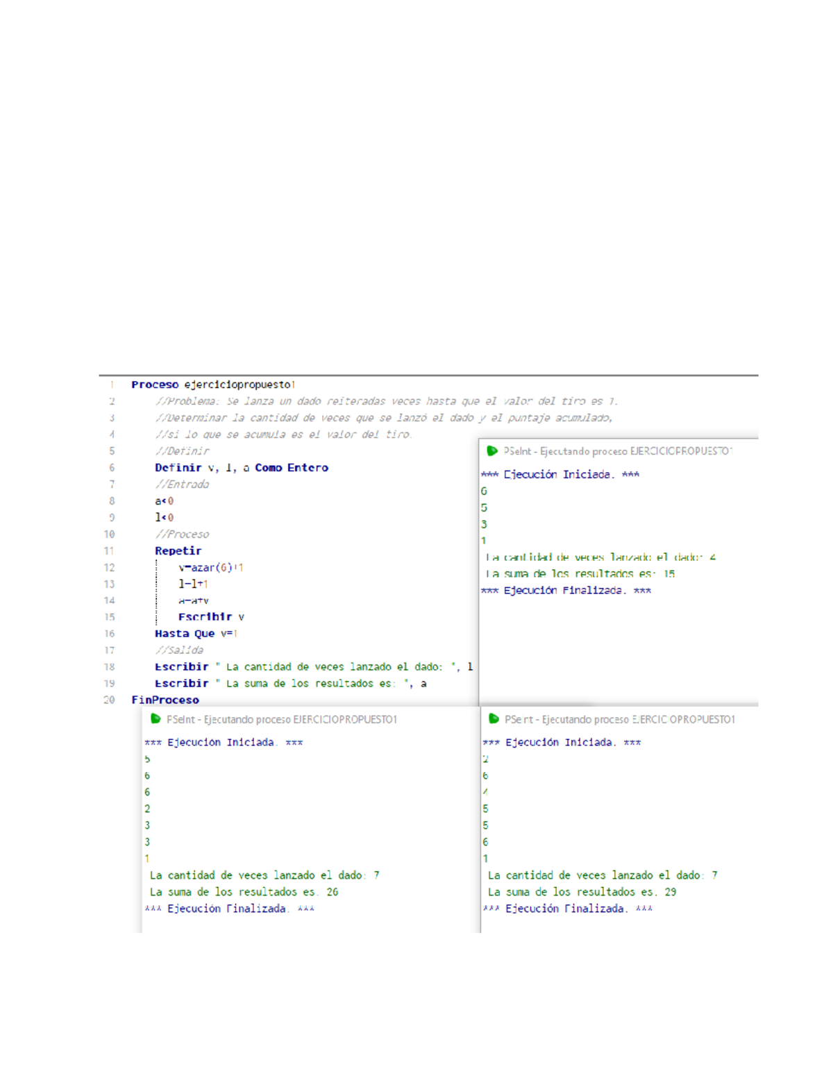 Estructuras repetitivas Repetir Hasta QUE - algoritmos - Studocu