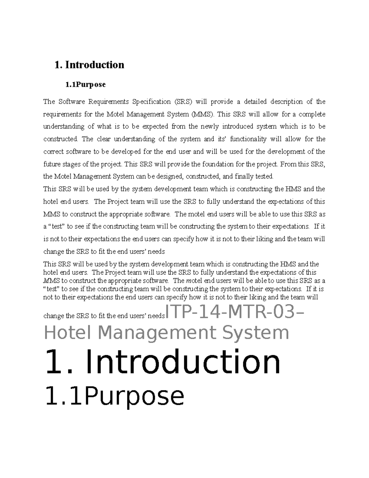 SRS .Beth Wanjiru Maina - Introduction 1 The Software Requirements ...