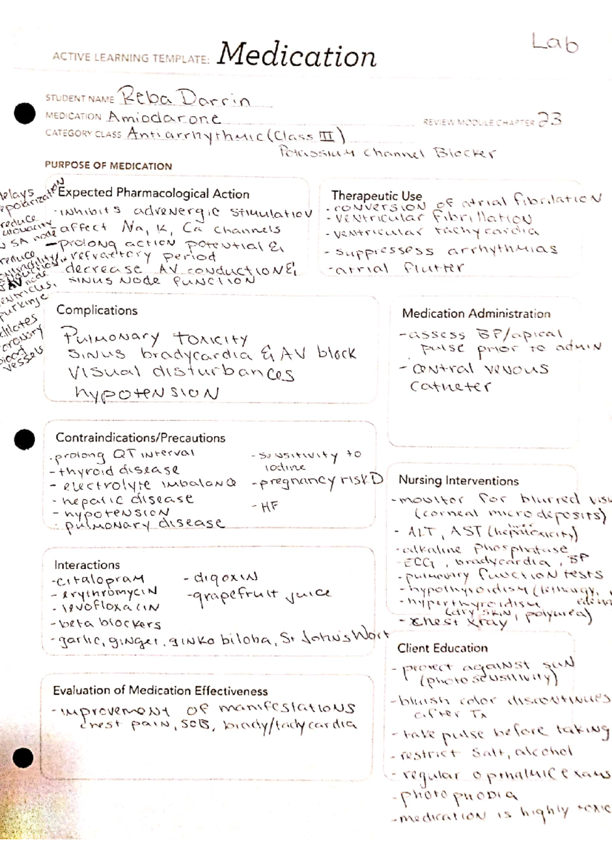 Cardiac ati templates - NUR 202 - Studocu