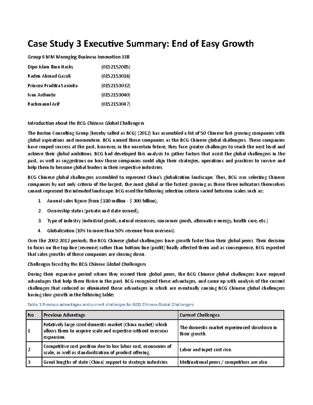 Case Study 3 Paper-2016 0716 - Case Study 3 Executive Summary: End of ...