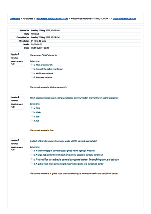 Web 511 ca test 1 - practical - TOPIC 1: INTERNET AND WORLD WIDE WEB 1 ...