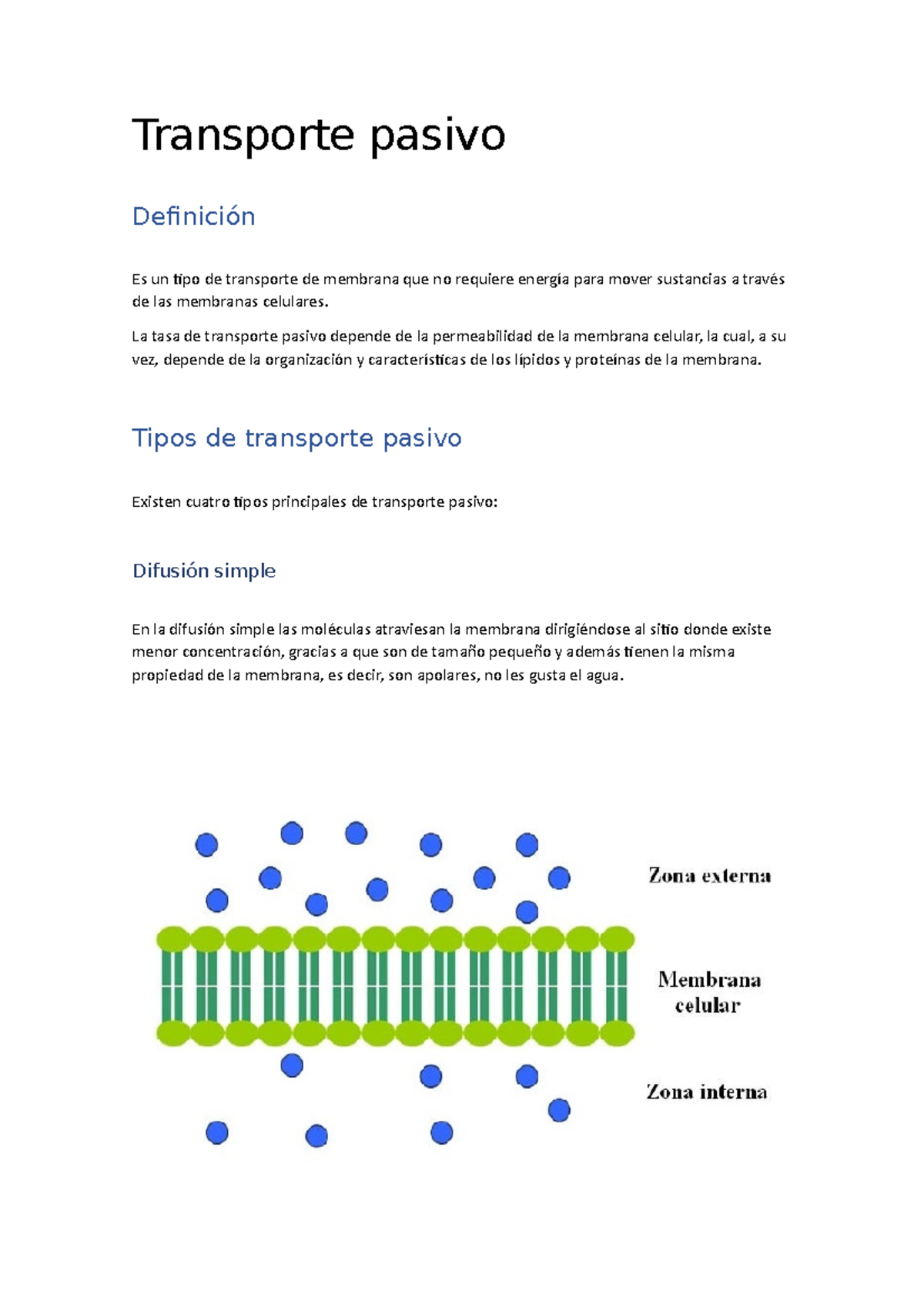 Transporte pasivo - No se lo he dicho a la playa de los factores de ...