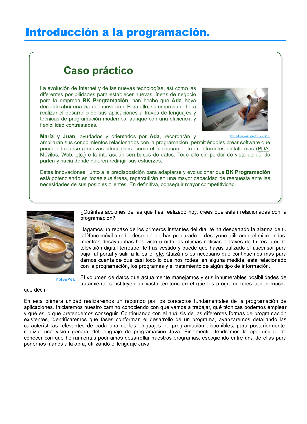 introducción a la programacion básica - Introducción a la programación ...