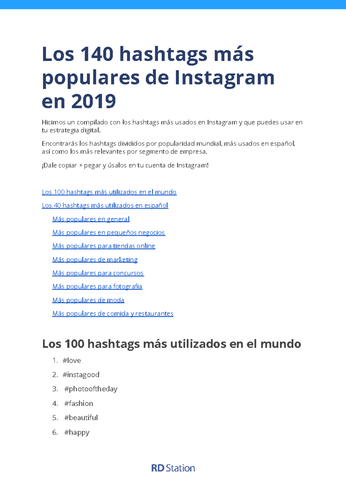 Hashtags-populares-instagram - Los 140 hashtags más populares de ...