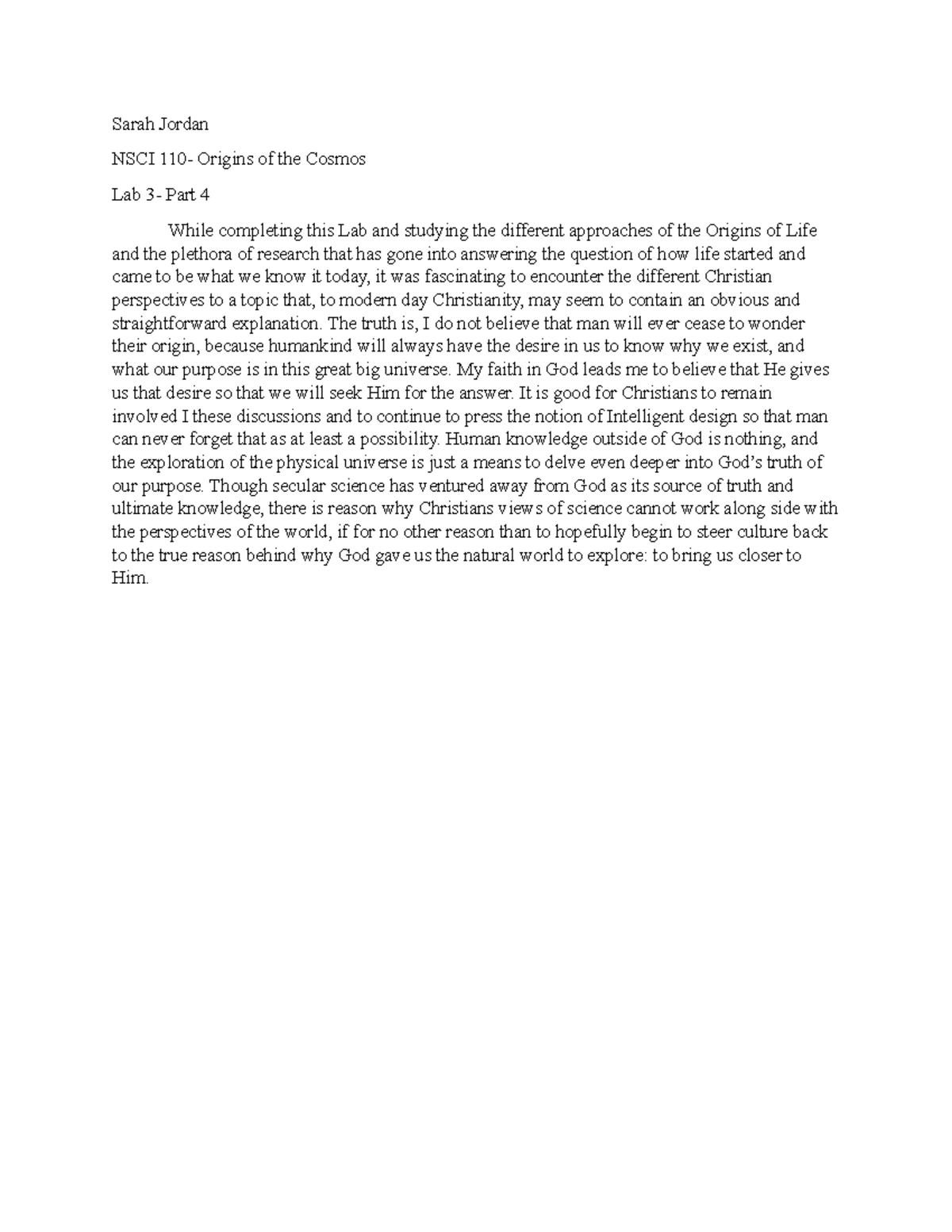 Lab 3 Part 4 Lab Project 3 Part 4 Complete Questions And Answers W Citations Sarah Jordan 