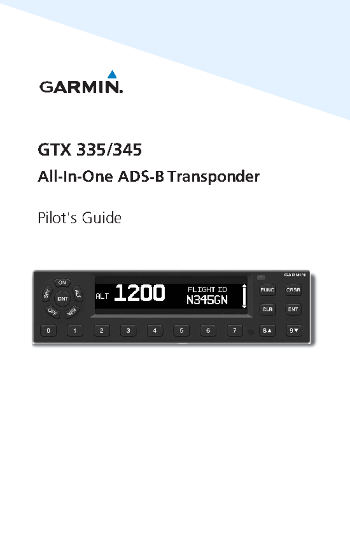 190-01499-00 f - Manuales - GTX 335/ All-In-One ADS-B Transponder Pilot ...
