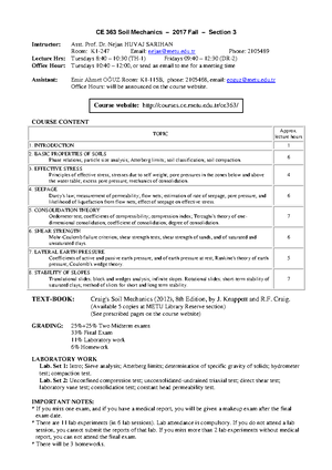 Settlement Calculations Examples - CE 366 – SETTLEMENT (Problems ...
