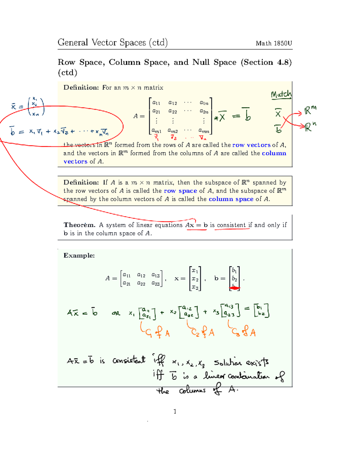 Lecture 15-completed notes-DB - General Vector Spaces (ctd) Math 1850U ...