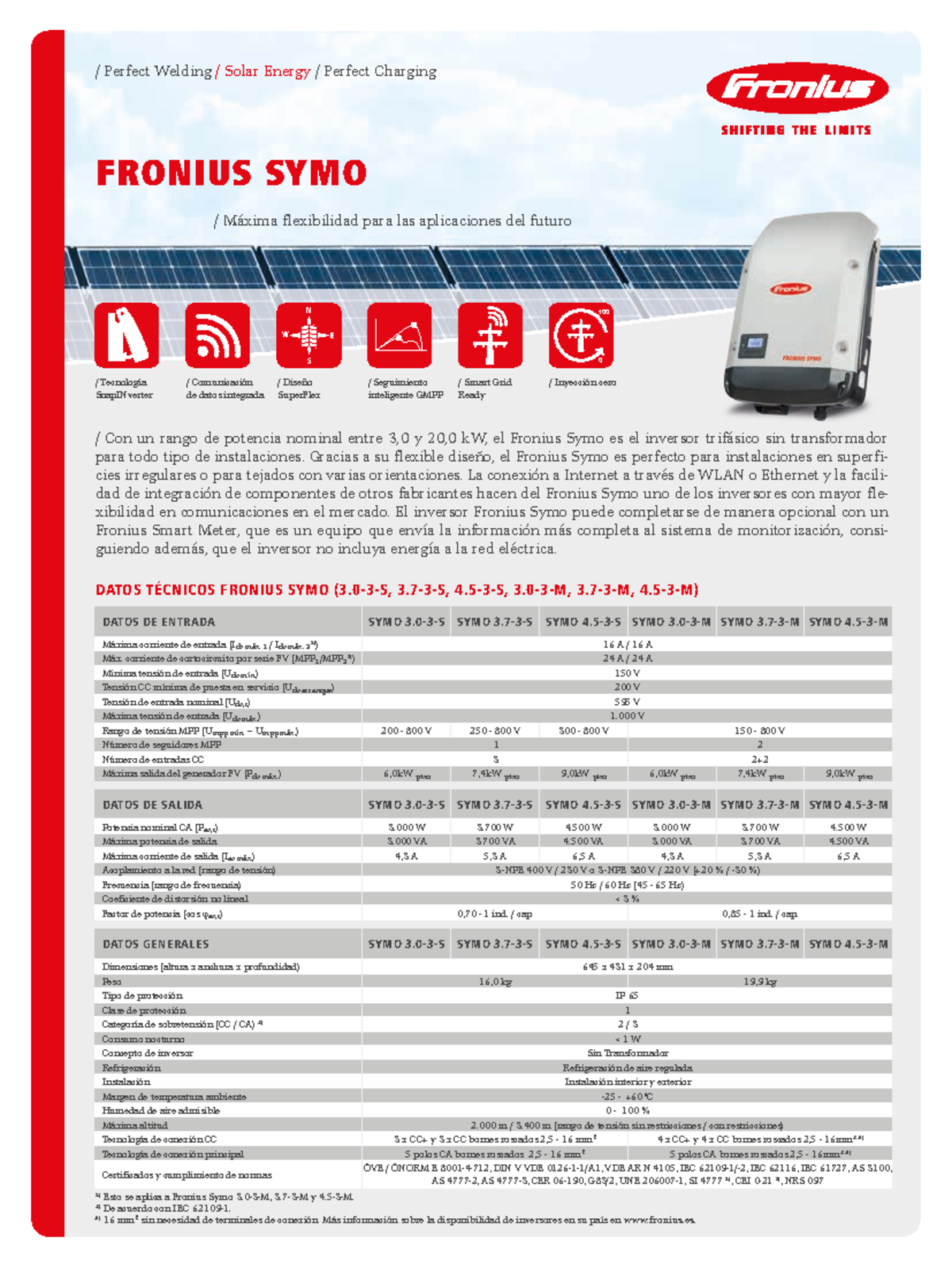 Fronius Symo - / Perfect Welding / Solar Energy / Perfect Charging ...