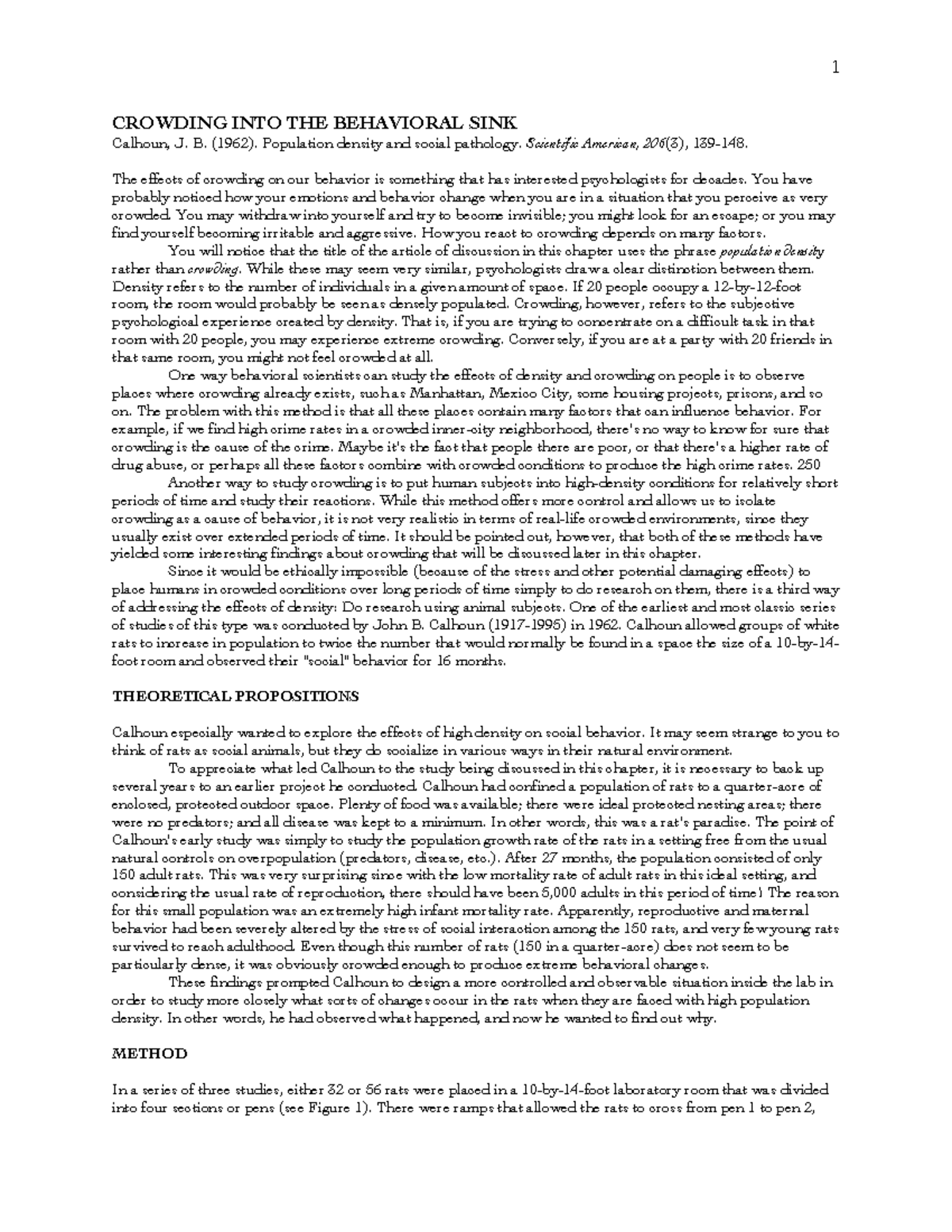 35 Crowding into the Behavioral Sink2 (1) - CROWDING INTO THE ...