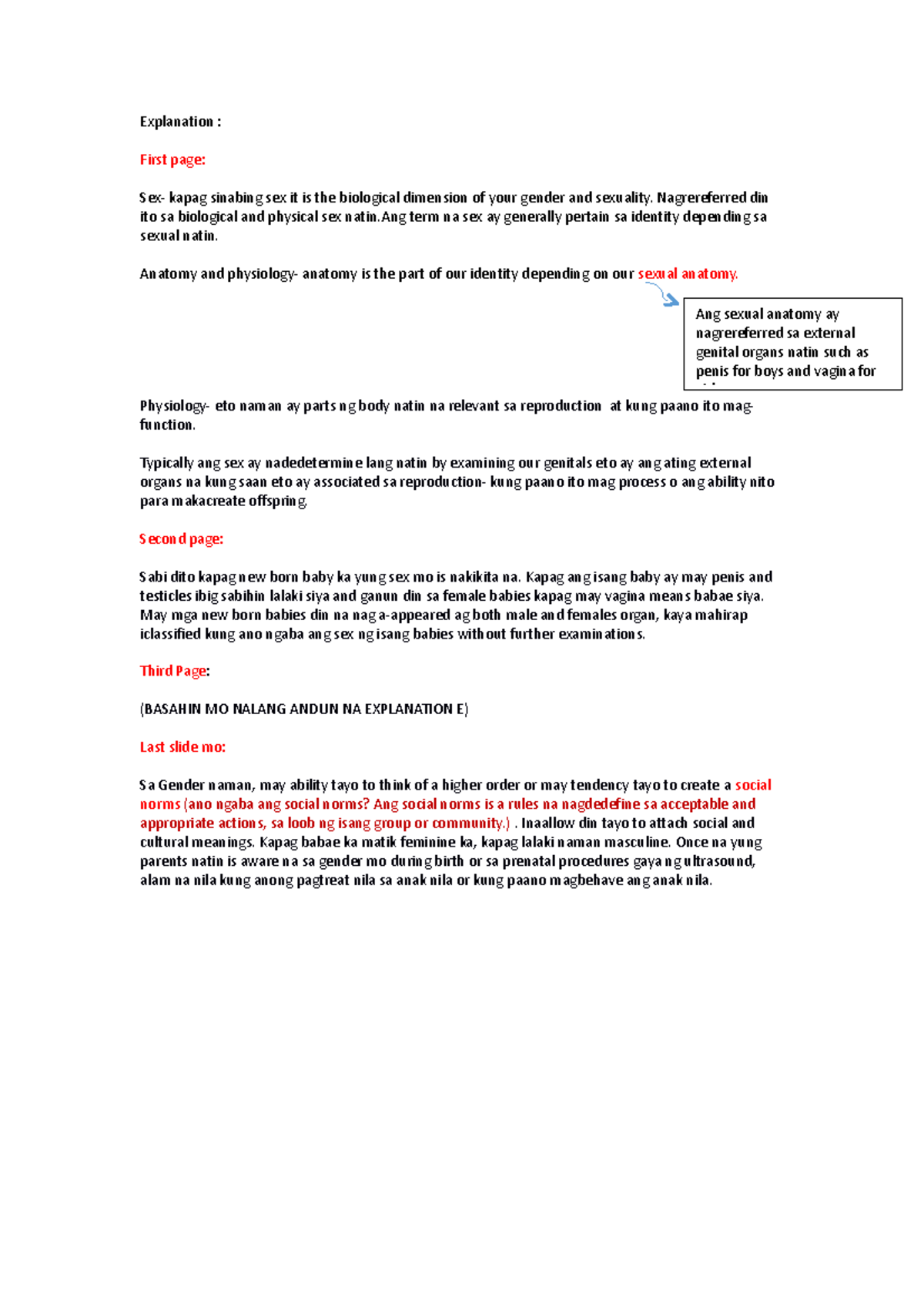 Explanation Gender Explanation First Page Sex Kapag Sinabing Sex