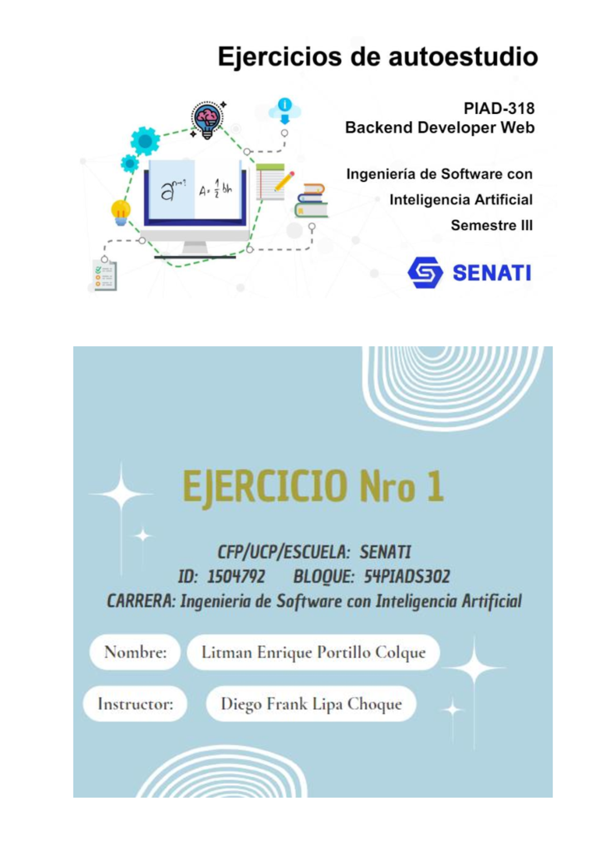 PIAD-318 Ejercicio T01 - EJERCICIO N° Describe los requerimientos para aplicaciones con PHP. A ...