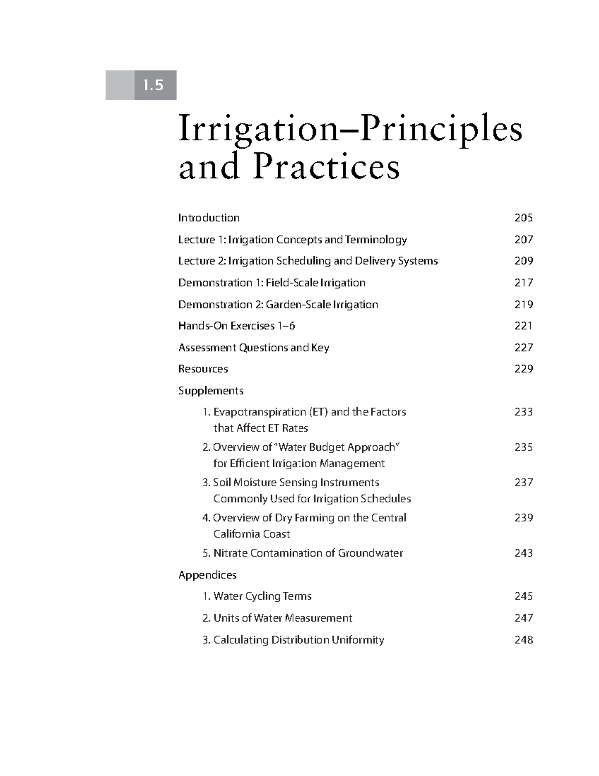 1 - Nol - Irrigation–Principles and Practices Introduction 205 Lecture ...