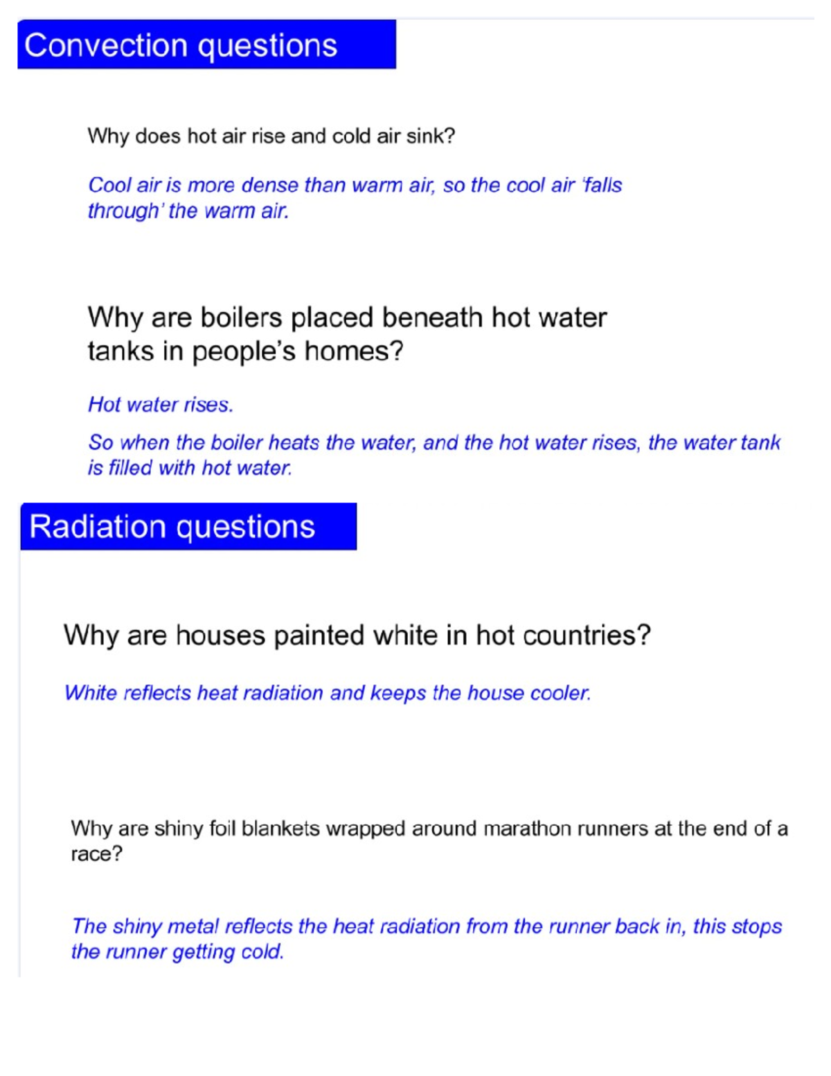 Heat Transfer -ME-501-3 - Convection questions Why does hot air rise ...