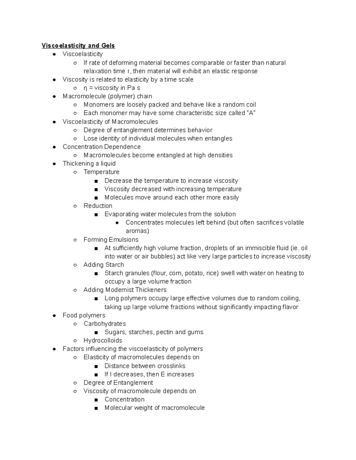 Py107 Lecture 16 Viscoelasticity And Gels Viscoelasticity If Rate Of Deforming Material