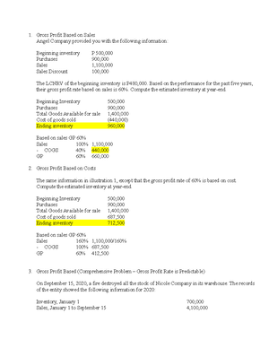 Biological Assets Sample Problems - Biological Assets (Breeding of ...