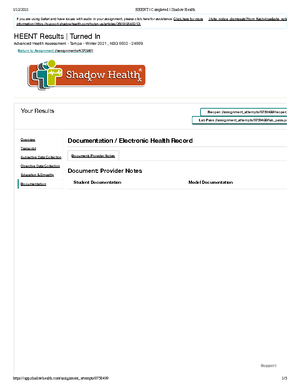 Guide to the Comprehensive Adult H and P Write up 2017 18[25517 ] - B ...