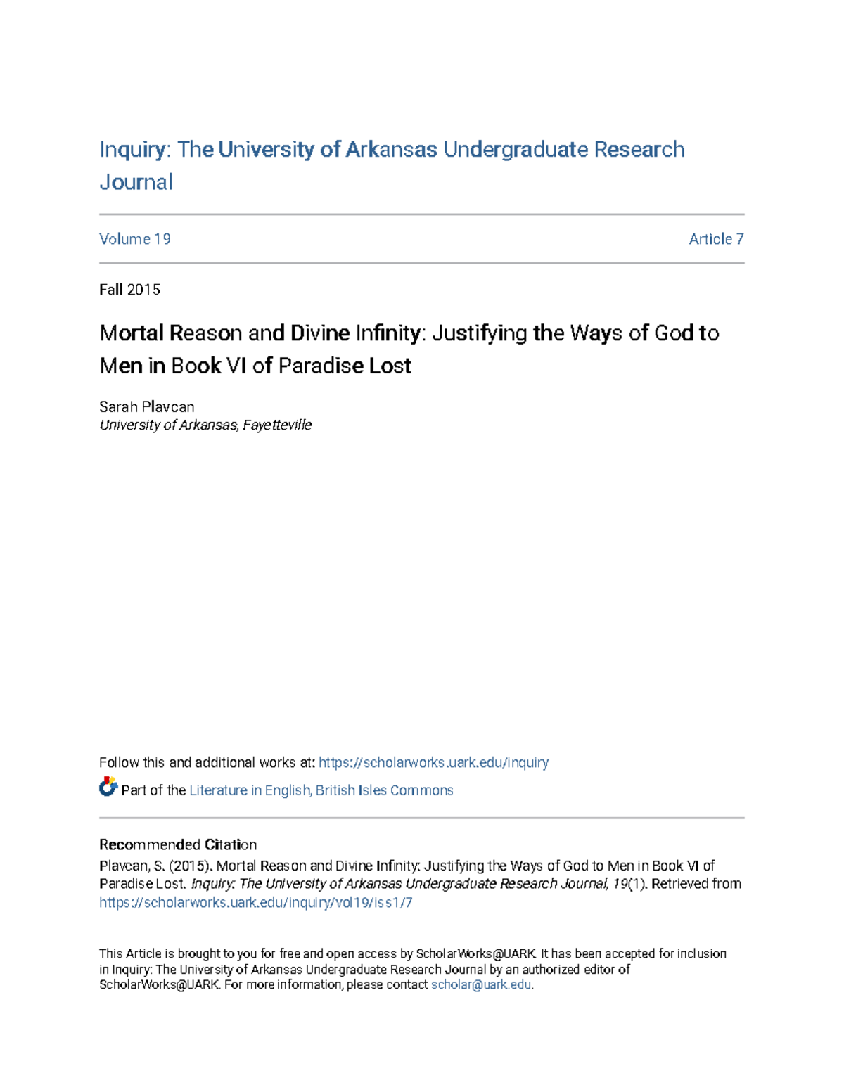 Inbound 4419898343621761594 - Inquiry: The University of Arkansas ...
