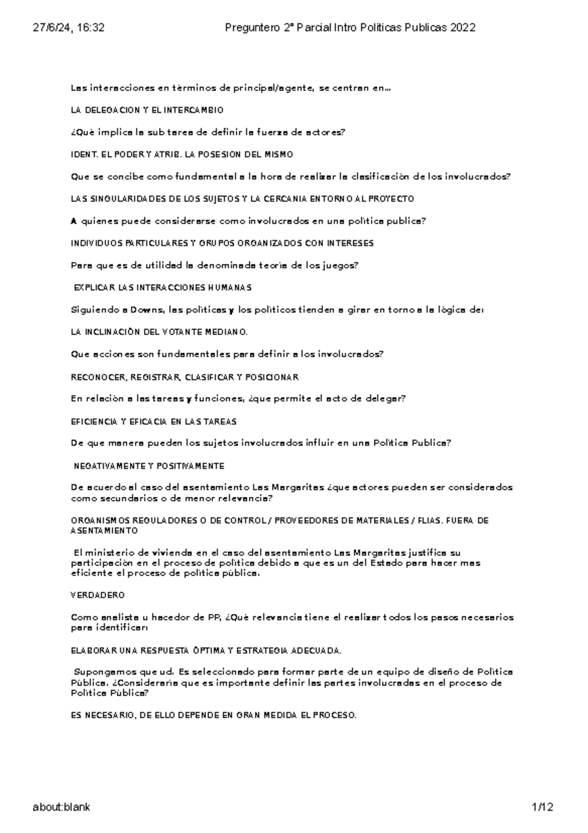 Resumen Modulo 3 y 4 Intro Politicas Publicas - Las interacciones en ...