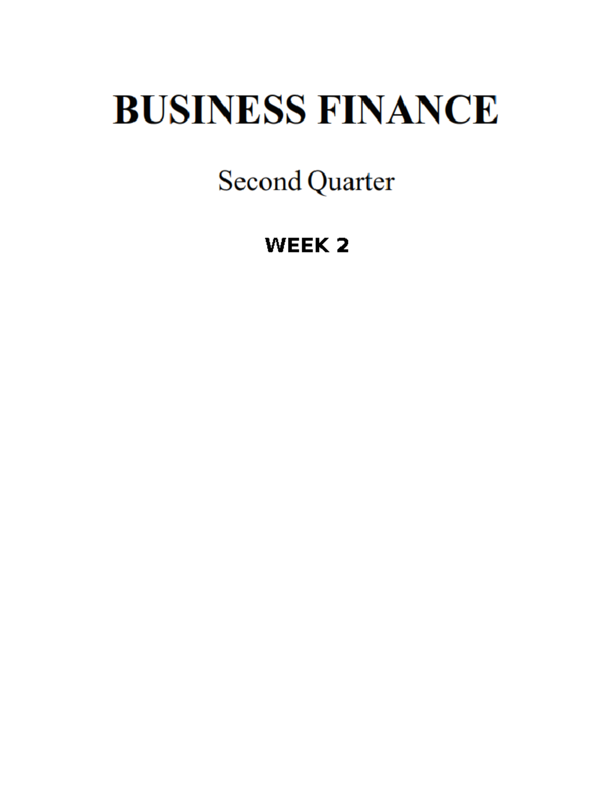 Q2 WEEK 2 - INTERVENTION - Principles of Marketing - WEEK - Studocu